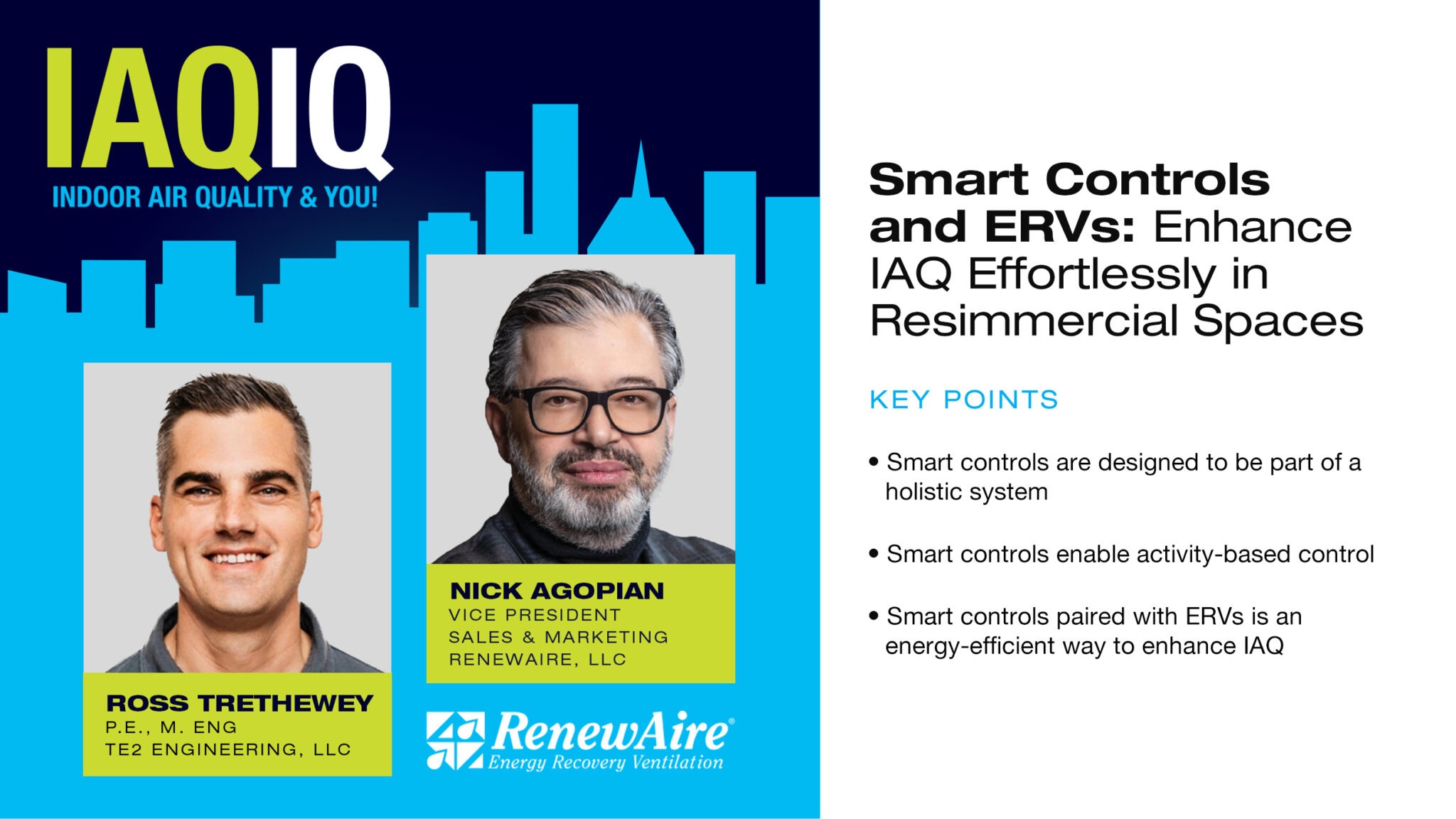 Smart Controls & ERVs: Enhance IAQ in “Resimmercial” Spaces - RenewAire