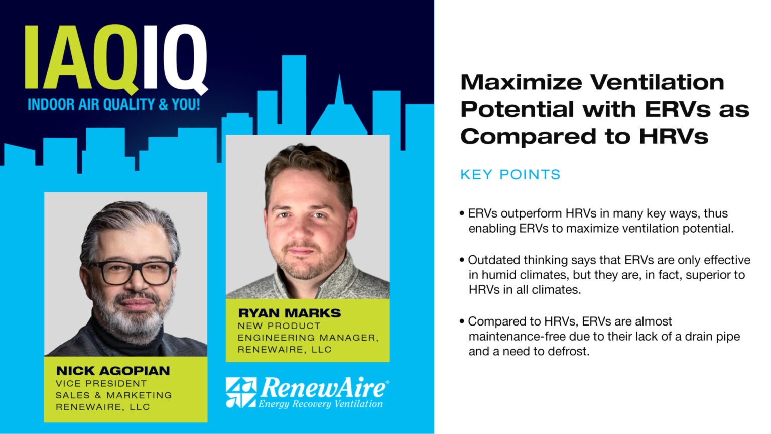 ERV vs HRV: Ventilation Efficiency Comparison | RenewAire
