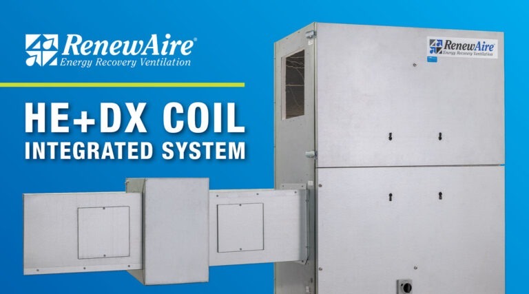 RenewAire Introduces HE+DX Coil Integrated System - RenewAire