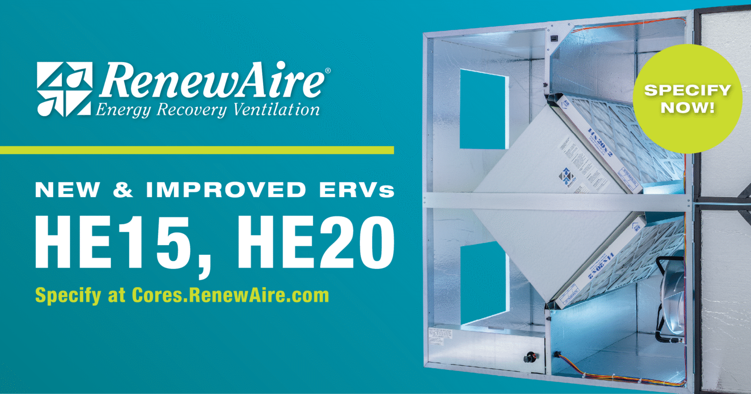 HE15 & HE20 Commercial ERVs | 2,200 CFM IAQ & Energy